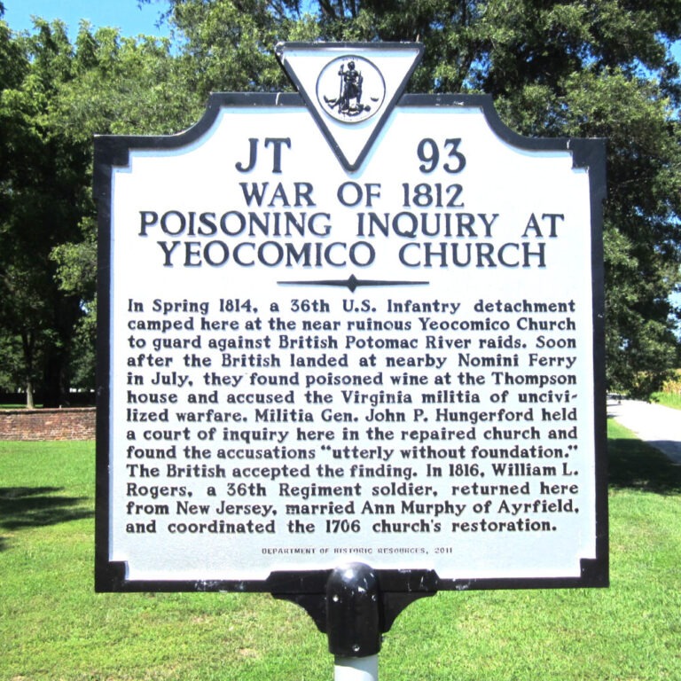 Poisoning at Yeocomico Church • Rivah Visitor's Guide